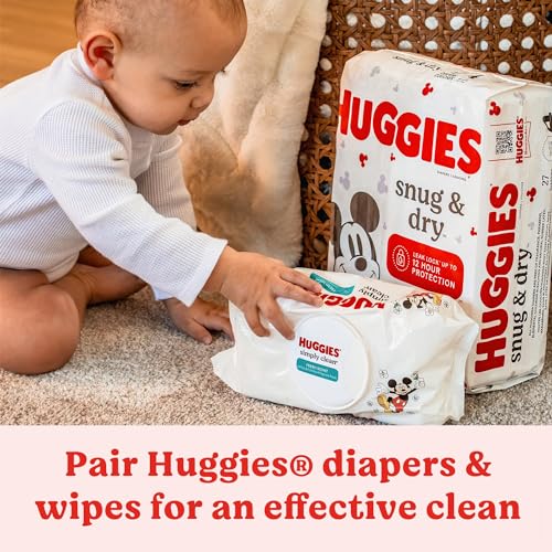 Huggies Size 6 Diapers, Snug & Dry Baby Diapers, Size 6 (35+ lbs), 104 Count