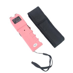 50,000 volt rechargeable stun gun sg928 with led flashlight rechargeable cord and black sheath included