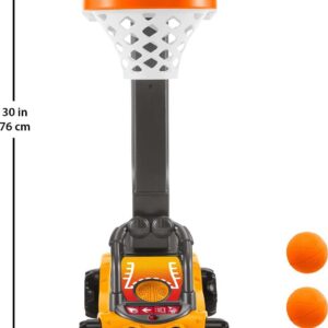 Fisher-Price Electronic Basketball Toy B.B. Hoopster Motorized Hoop with Lights Sounds & Game Play for Preschool Kids Ages 3+ Years