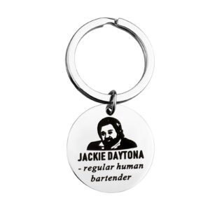 bleouk what do we do in the shadows jackie daytona regular human bartender keychain (jackie daytona)