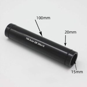 LINASHI Barrel Shaft, MTB Mountain Bike 20mm 15mm Thru Axle Adapter for 100mm/110mm Fork Cycling Tool Black 1