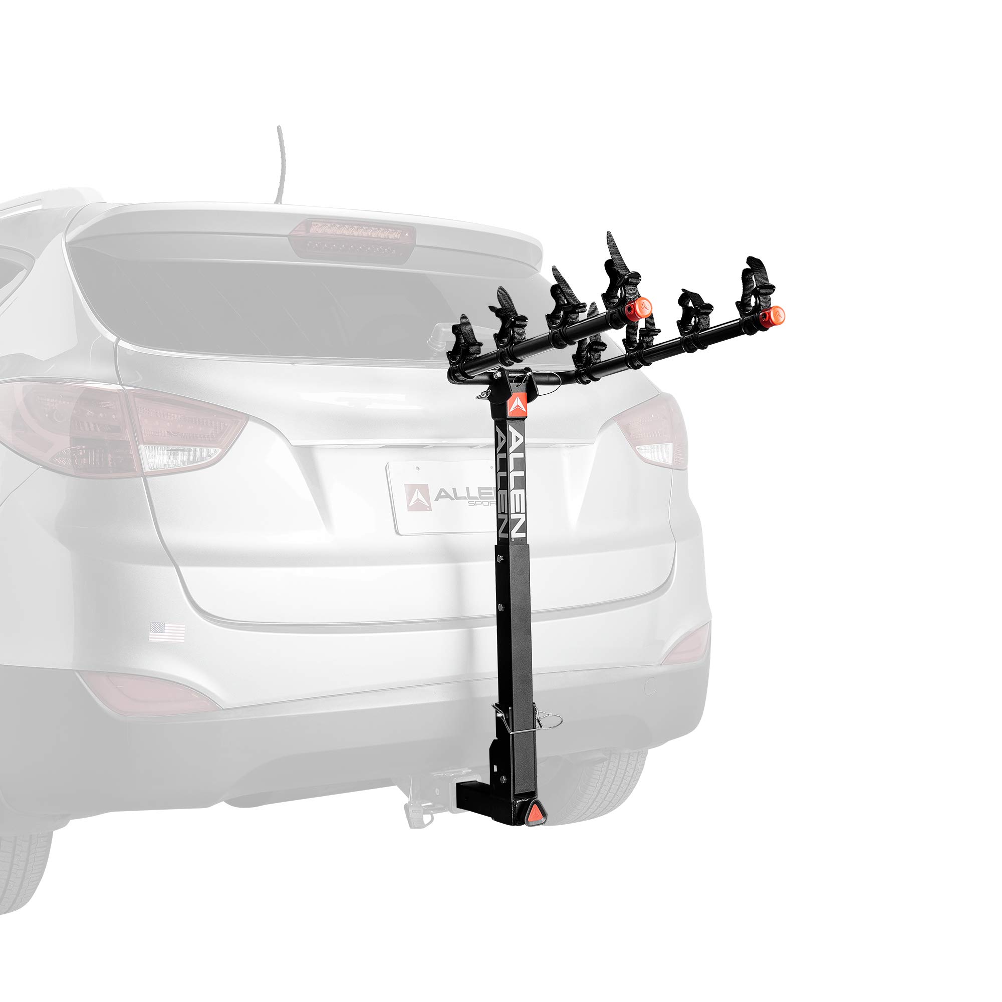 Allen Sports Deluxe Quick Install 4-Bike Hitch Rack, Model 1540RR , Black