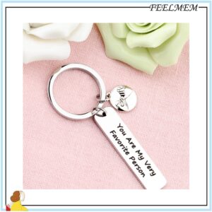 FEELMEM Friendship Jewelry You Are My Very Favorite Person Keychain Valentine's Day Gift Lover Gift Bestie Gift (You Are-ky)