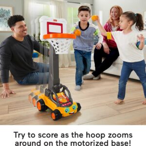 Fisher-Price Electronic Basketball Toy B.B. Hoopster Motorized Hoop with Lights Sounds & Game Play for Preschool Kids Ages 3+ Years