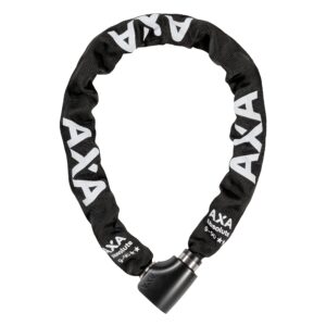 axa 59090995ss absolute 9-90 chain lock, black, 90 cm x 9 mm eu