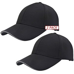 2 pack vintage baseball cap 2 black hats