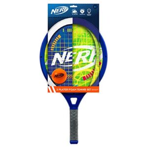 Nerf Driveway Tennis Set for Kids - 2 Player Kids Tennis Set - Jumbo Rackets and Foam Tennis Ball - Indoor Tennis Set - (2) Rackets and Foam Ball Included