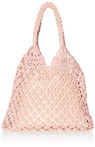 via del tritone 430608 women's tote bag, aaron, grayish pink