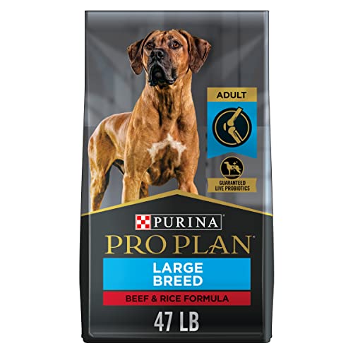 Purina Pro Plan Joint Health Large Breed Dog Food with Probiotics for Dogs, Beef & Rice Formula - 47 lb. Bag