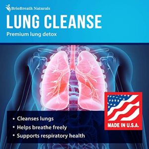 Lung Support Supplement - Natural Capsules for Lung Cleanse and Detox - Made in USA - Respiratory System; Mucus Clear - Vegan Supplement for Lung Detox; Respiratory Support - 60 Capsules