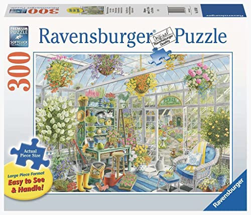 Ravensburger Greenhouse Heaven 300 Piece Large Format Jigsaw Puzzle for Adults - 16786 - Every Piece is Unique, Softclick Technology Means Pieces Fit Together Perfectly