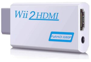 wii to hdmi converter,output video audio adapter hdmi converter 1080p,wii hdmi adapter with 3,5mm audio jack&hdmi output compatible with wii,wii u,hdtv,supports all wii display modes 720p