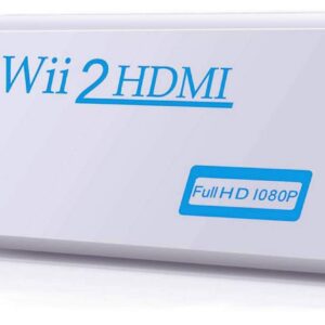 Wii to HDMI Converter,Output Video Audio Adapter HDMI Converter 1080P,Wii HDMI Adapter with 3,5mm Audio Jack&HDMI Output Compatible with Wii,Wii U,HDTV,Supports All Wii Display Modes 720P