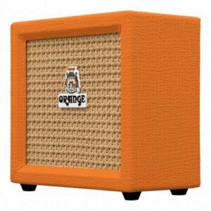 Orange Crush Amp Mini 3W Analogue Combo Battery Powered Amp Bundle with 2 Batteries & Liquid Audio Polishing Cloth - Electric Bass Guitar Amp, Portable Practice Amp, Mini Speaker Amplifier