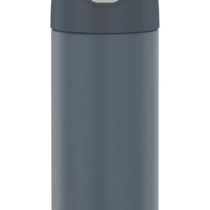 THERMOS FUNTAINER 16 Ounce Stainless Steel Vacuum Insulated Bottle with Wide Spout Lid, Stone Slate