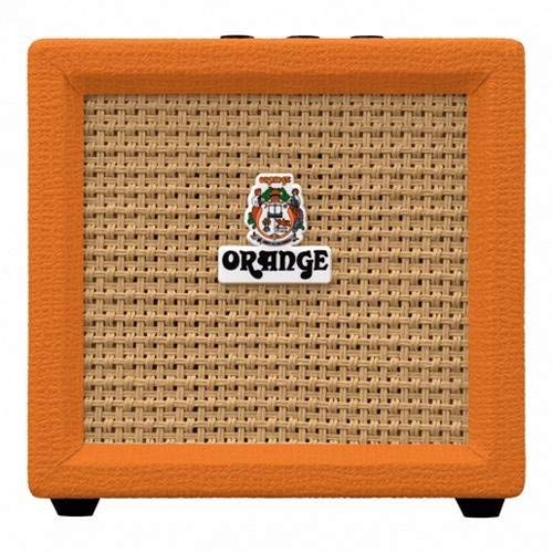 Orange Crush Amp Mini 3W Analogue Combo Battery Powered Amp Bundle with 2 Batteries & Liquid Audio Polishing Cloth - Electric Bass Guitar Amp, Portable Practice Amp, Mini Speaker Amplifier