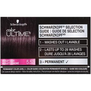 Schwarzkopf Color Ultime Permanent Hair Color Cream, 5.53 Violet Ash