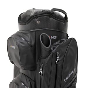 MGI Dry Play-Waterproof Golf Bag, Black, 14-Way Top