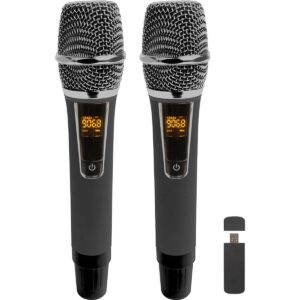 vocopro dual wireless usb handheld mic (usbcasthandheld)