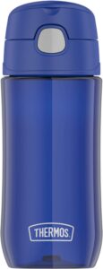 thermos funtainer 16 ounce plastic hydration bottle with spout, blueberry