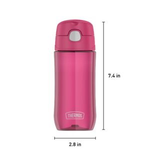 THERMOS FUNTAINER 16 Ounce Plastic Hydration Bottle with Spout, Raspberry