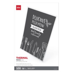 office depot® brand laminating pouches, menu size, 5 mil, 11-1/2" x 17-1/2", pack of 100 pouches