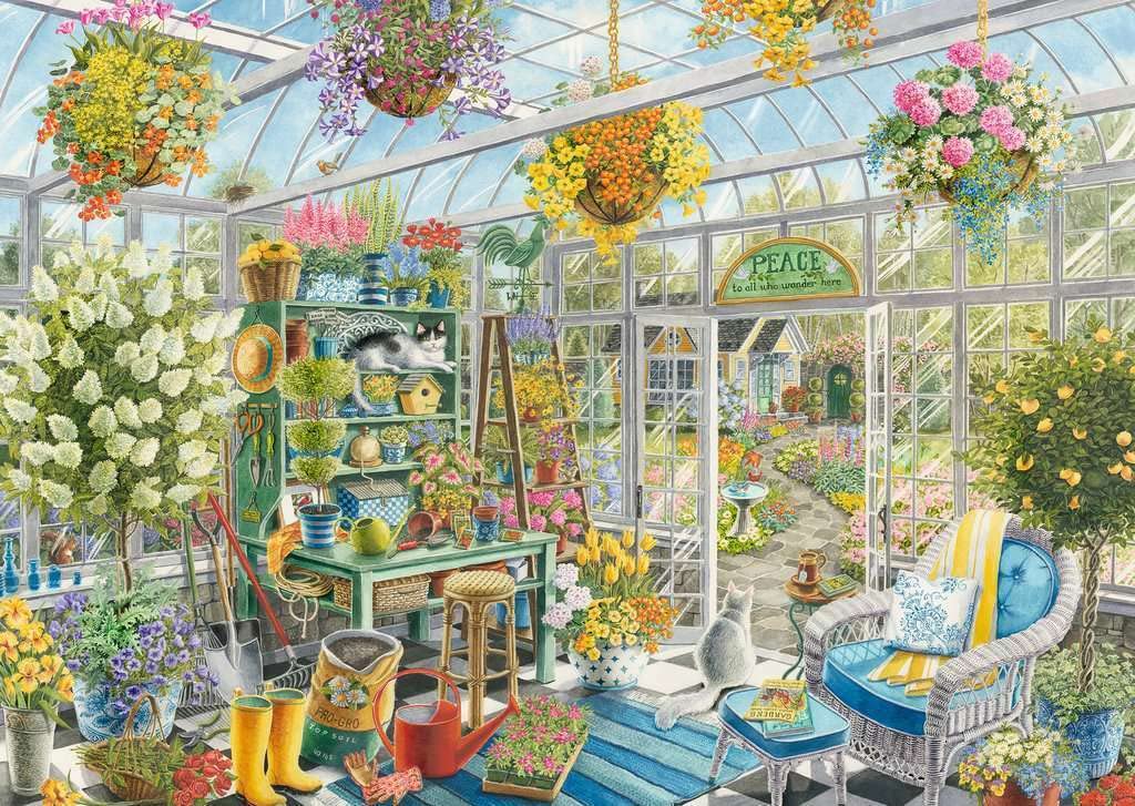 Ravensburger Greenhouse Heaven 300 Piece Large Format Jigsaw Puzzle for Adults - 16786 - Every Piece is Unique, Softclick Technology Means Pieces Fit Together Perfectly