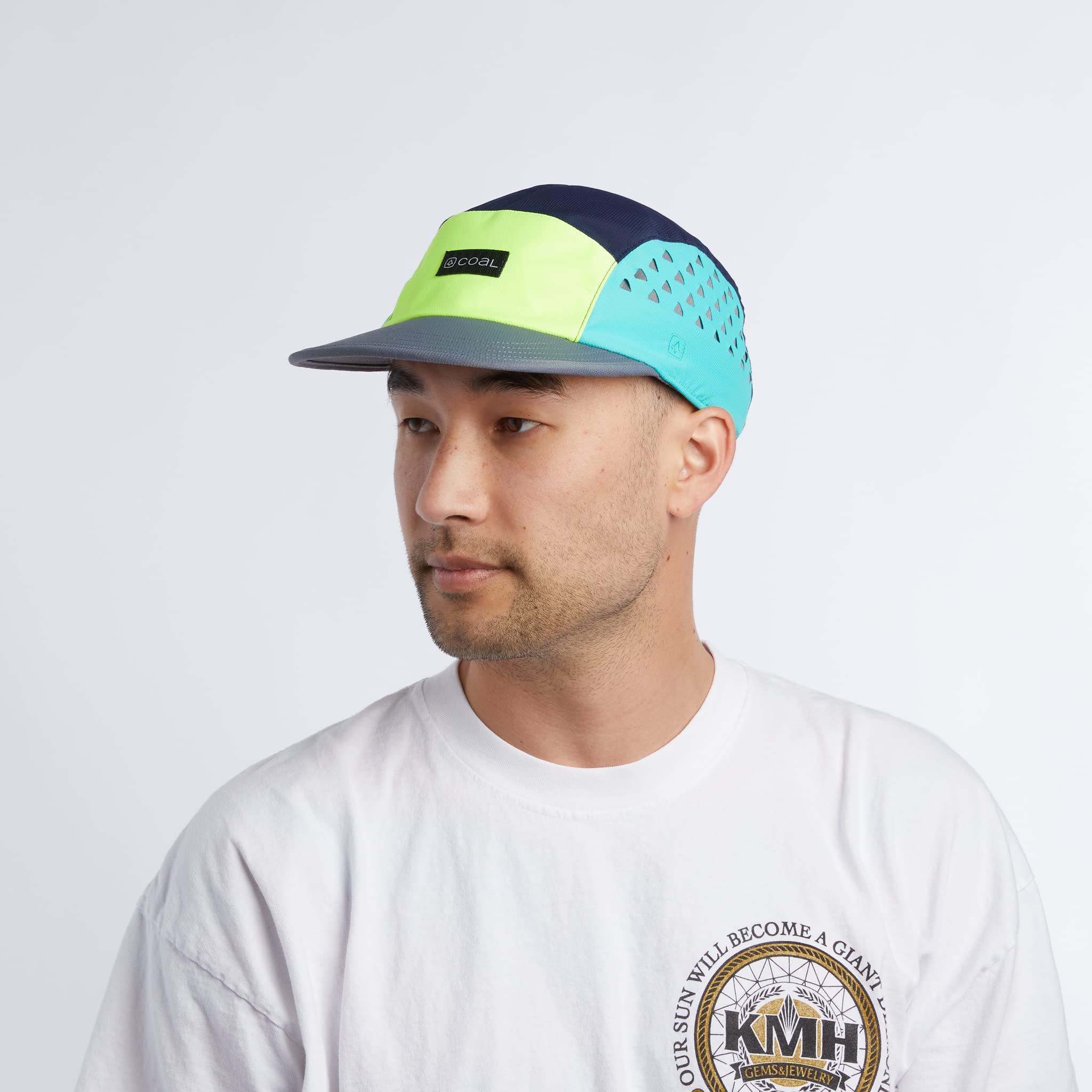 Coal Provo Tech Outdoor UPF 5-Panel Cap - Neon Yellow