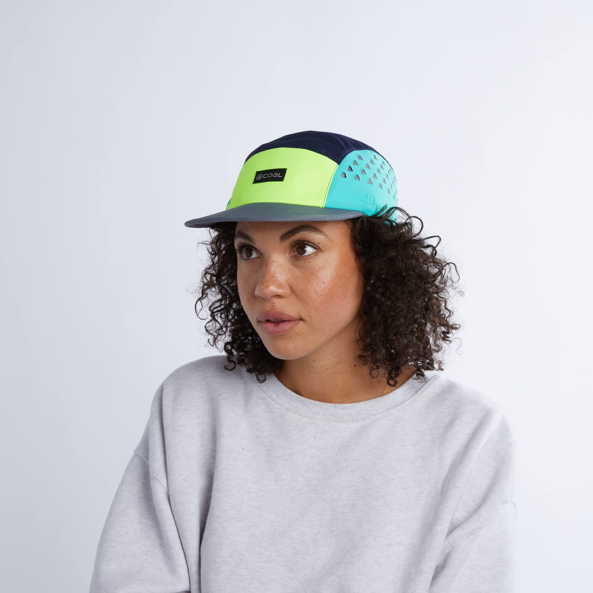 Coal Provo Tech Outdoor UPF 5-Panel Cap - Neon Yellow