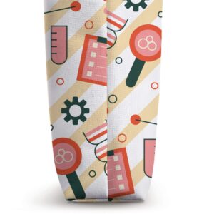 Chemistry Pattern Atom Science Chemist Novelty Gift Tote Bag