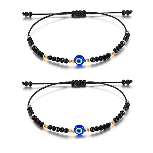 Tarsus Evil Eyes Bracelet Adjustable Ojo Turco Kabbalah Amulet Nazar Bracelets for Family Women Men Teen