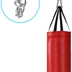 LICY Swing Heavy Punching Bag Chain for Hammock Chair Aerial Yoga Indoor Outdoor Stainless Steel Kit with 2 Carabiner Hooks 600 LB