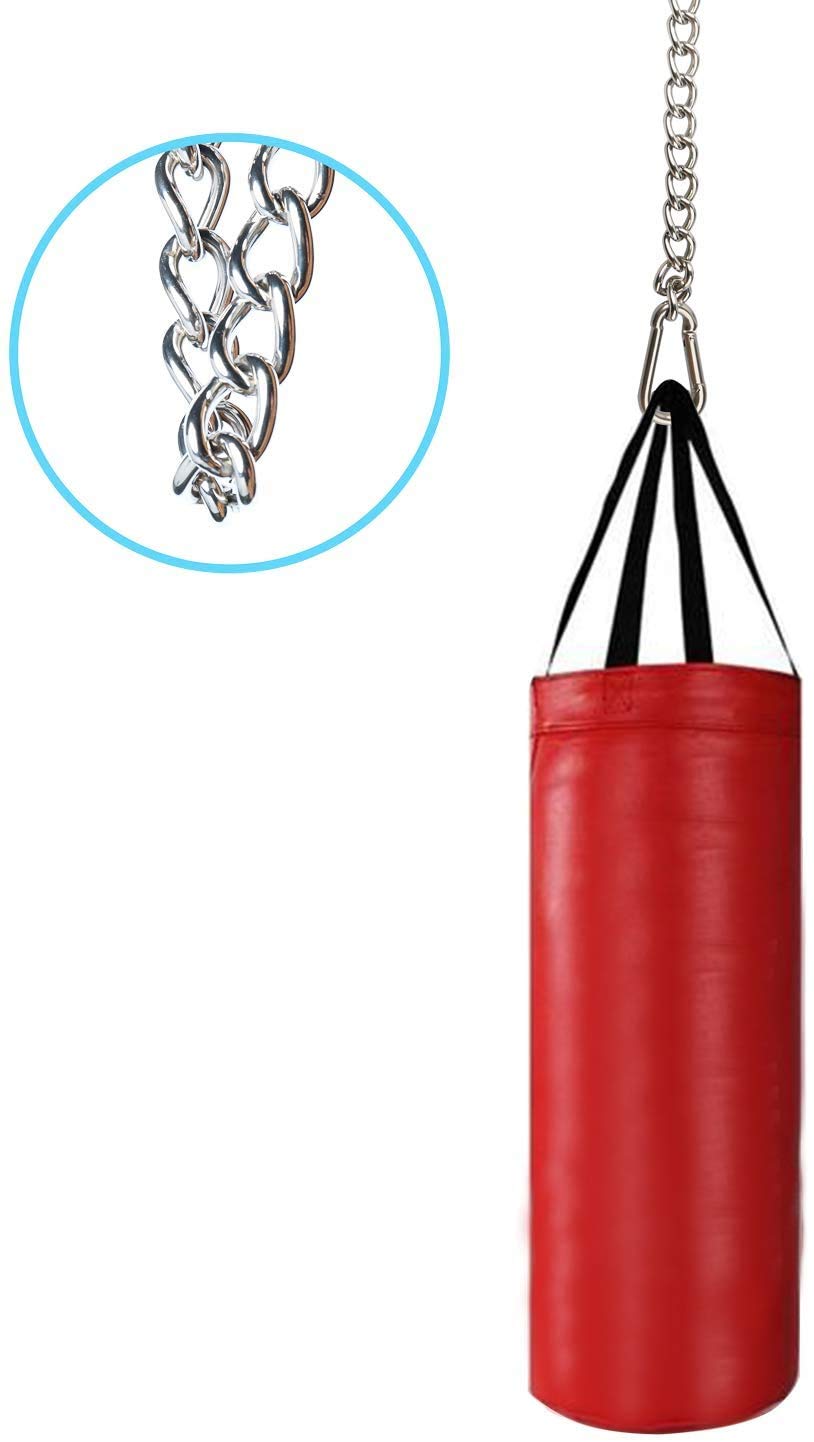 LICY Swing Heavy Punching Bag Chain for Hammock Chair Aerial Yoga Indoor Outdoor Stainless Steel Kit with 2 Carabiner Hooks 600 LB