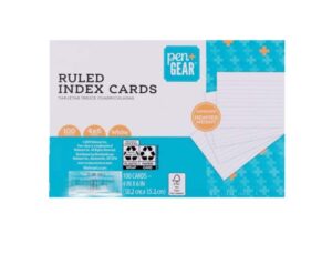 ruled index cards