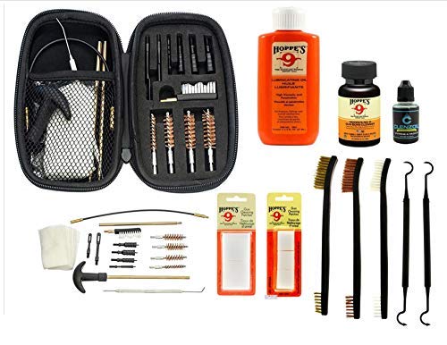 EDOG Range Warrior 27 Pc Gun Cleaning Kit -Featuring The Reaper Distressed Mat, Range Warrior Universal .22 9mm - .45 Kit & Tac Book Accessories Set