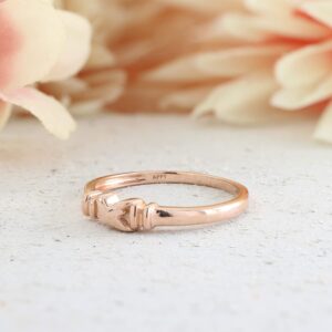 AFFY 14k Yellow Gold Over Sterling Silver Dove Bird Christian Love Hope Promise Ring Ring Size-5.5