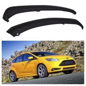 munirater Front Bumper Spoiler Lip Air Chin Splitter Replacement for Focus Sedan/Hatchback 2012 2013 2014 Bumper Valance Deflector Panel Air Dam Left + Right FO1095244C