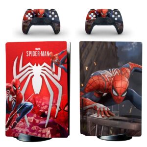 vanknight ps5 standard disc console controllers full body vinyl skin sticker decals compatible with ps5 standard disk console and controllers hero