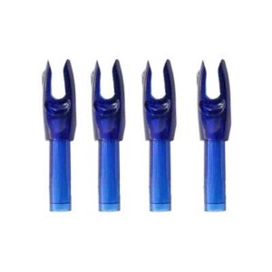 Arrow Nocks for ID .165 in / 4.2 mm Arrow Shaft, 12 Pack, Plastic Arrow Tails for Coumpound/Recurve Bows (Blue)