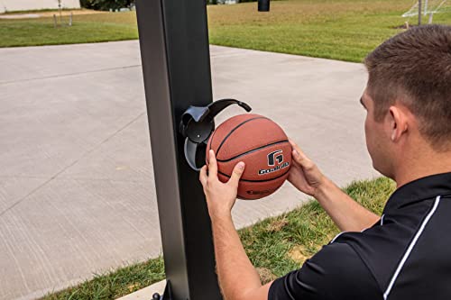 Silverback Basketball Holder Compatible with Men's, Women's, Youth Basketballs, Soccer Balls, Volleyballs, and Kickballs,Black