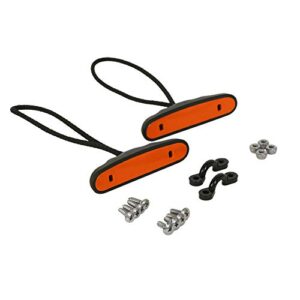 pelican kayak handles kit - strong and durable - carry handles - heavy duty nylon eye straps - pack of 2 - comes with installation hardware - orange