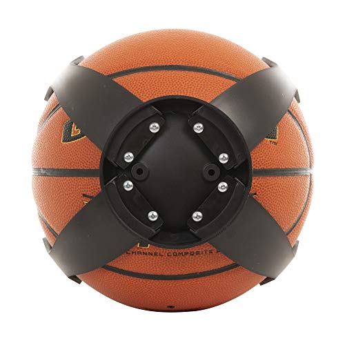 Silverback Basketball Holder Compatible with Men's, Women's, Youth Basketballs, Soccer Balls, Volleyballs, and Kickballs,Black