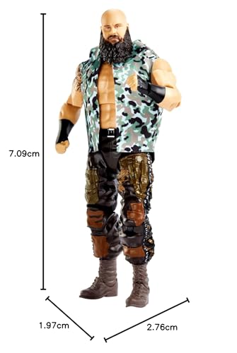 WWE MATTEL Braun Strowman Elite Collection Series 86 Action Figure 6 in Posable Collectible Gift Fans Ages 8 Years Old and Up​