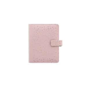 filofax pocket confetti rose quartz organiser