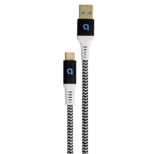 bionik lynx: 10-ft type-c premium cable for playstation 5 -tangle resistant, reinforced with kevlar