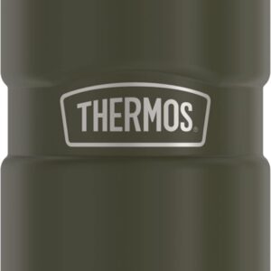 Thermos Stainless King Vacuum-Insulated Compact Bottle, 16 Ounce, Army Green