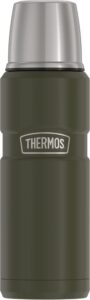 thermos stainless king vacuum-insulated compact bottle, 16 ounce, army green