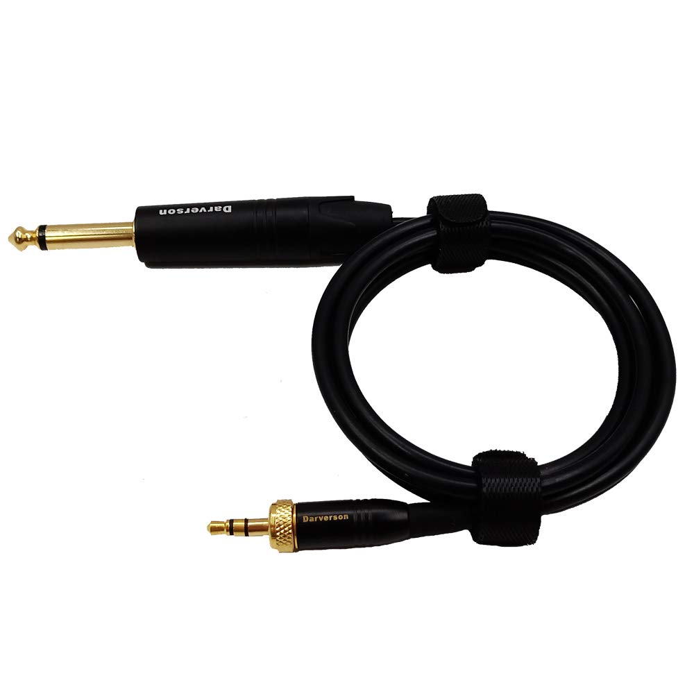 Guitar bass Instrument 1/8 to 1/4 Replacement Cable for sennheiser beltpack Transmitter Wireless System