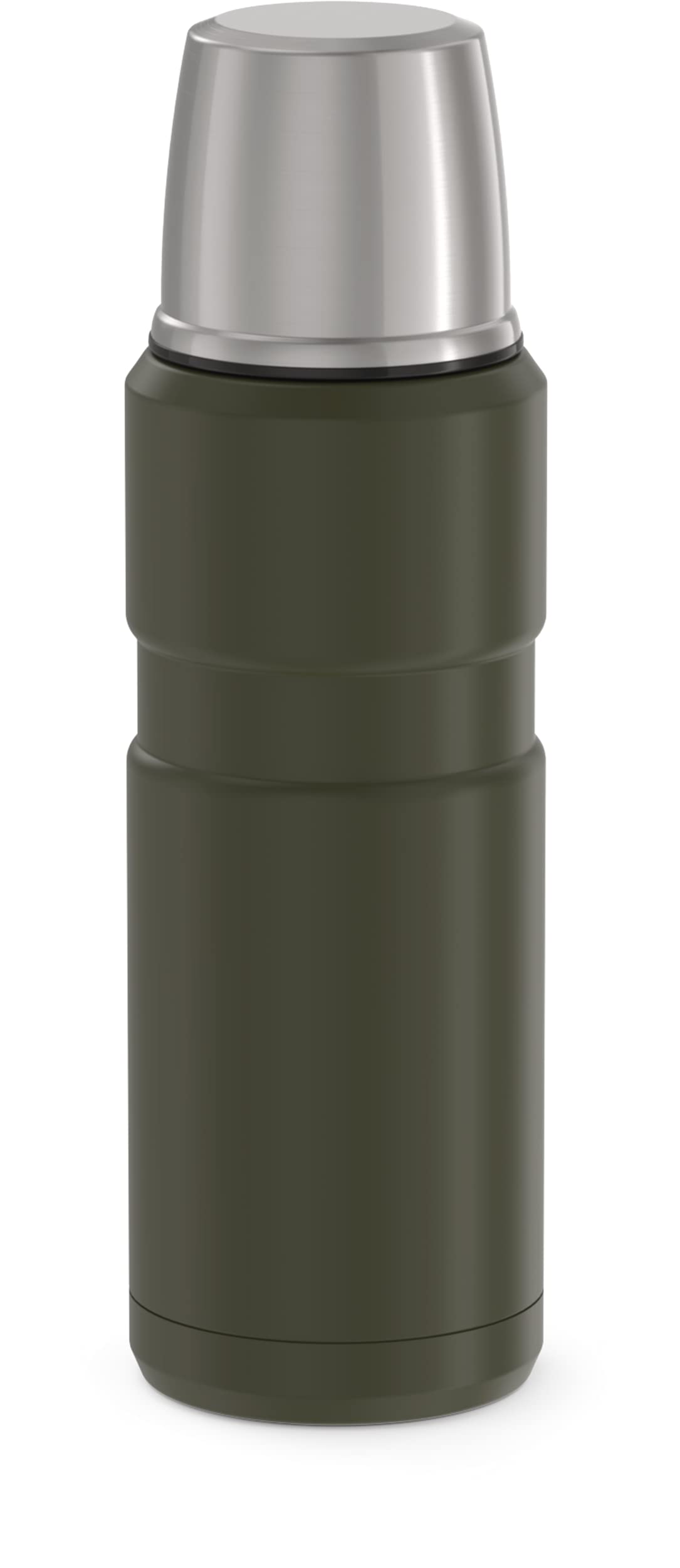 Thermos Stainless King Vacuum-Insulated Compact Bottle, 16 Ounce, Army Green