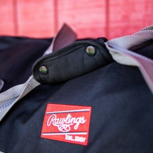 Rawlings | THROWBACK Duffle Equipment Bag | Baseball/Softball | Black